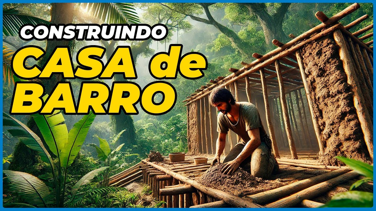 CONSTRUINDO UMA CASA DE LAMA NA SELVA | HOUSE BUILDER - YouTube