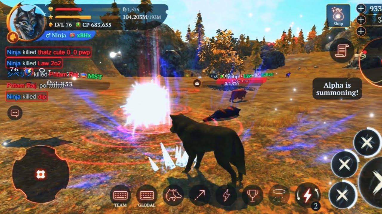 The Wolf - Fun PvP with Lip & MST members | 1K War - YouTube