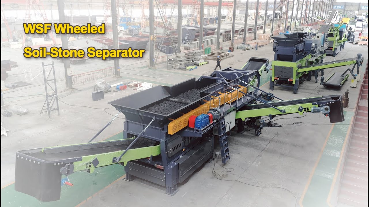 Mobile Soil-Stone Separator for Wide Scope of Applications - YouTube