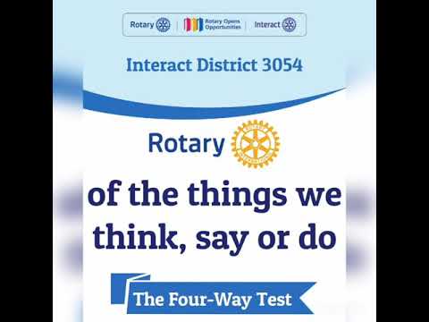 Rotary The Four Way Test - YouTube