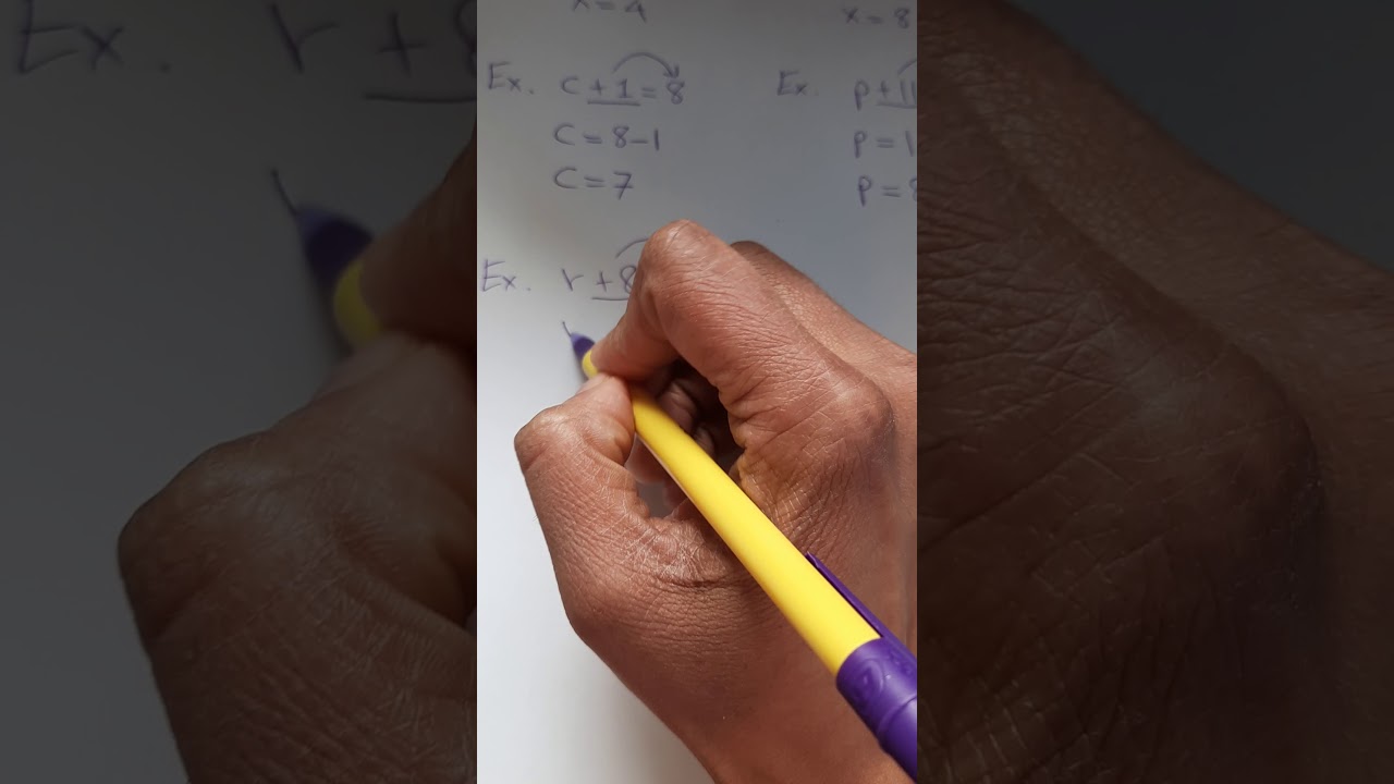 Math 5 and 6 Solving Equations - YouTube