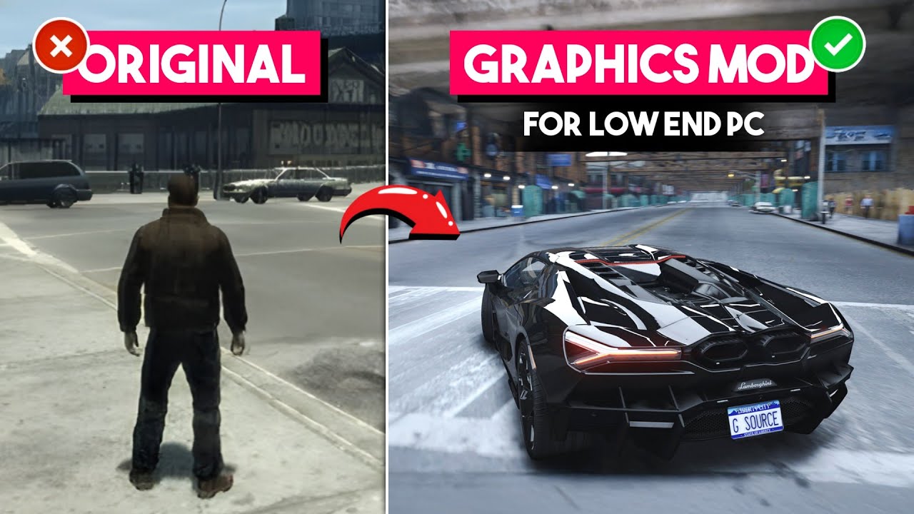How to Install New Realistic Low-End Graphics Mod in GTA 4 - YouTube