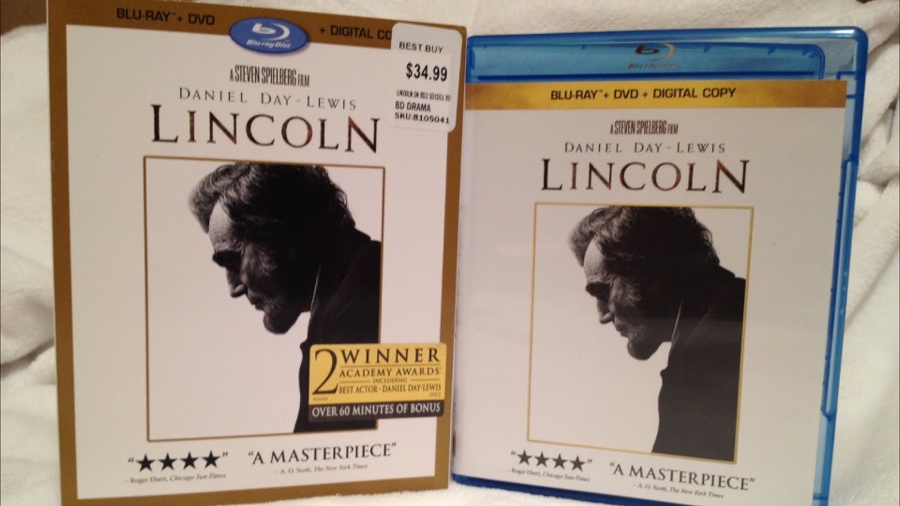 Lincoln 4-Disc Blu-ray/DVD/Digital Copy Unboxing - (2012) - Daniel Day ...