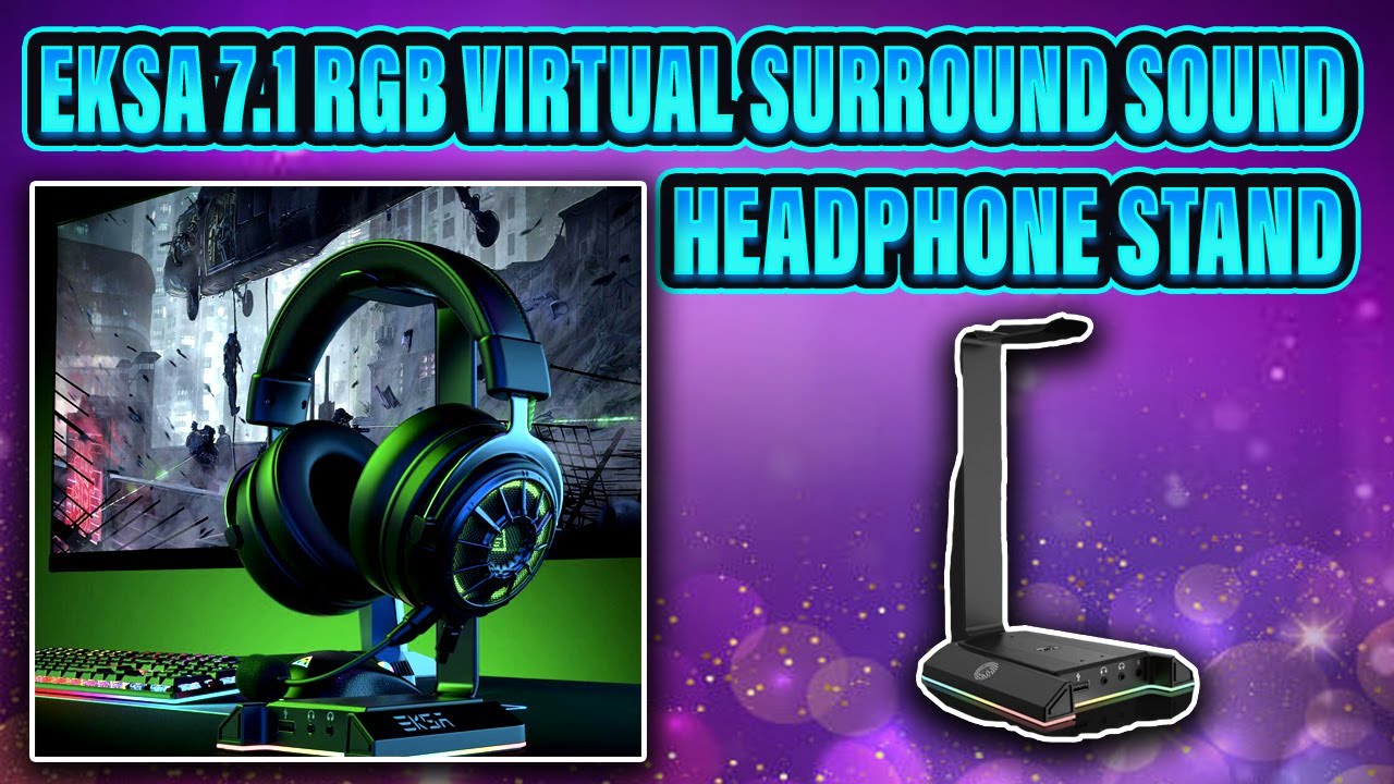 EKSA 7.1 RGB Headset Stand Unboxing and First Look - YouTube