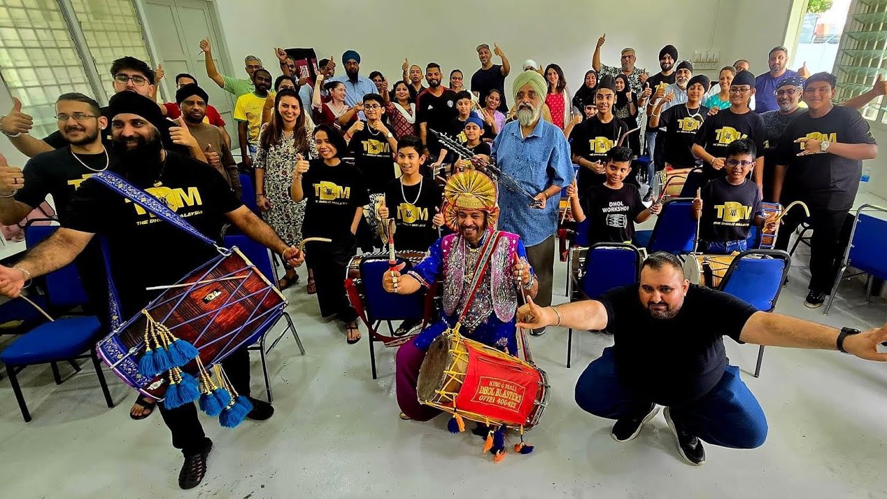 Meet & Greet | Dhol Workshop with King G Mall UK | The Dholiz Malaysia - YouTube