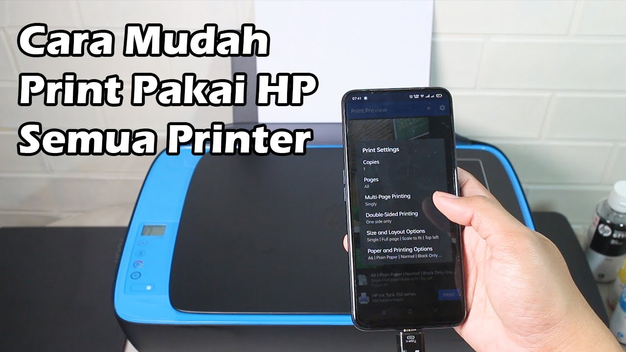 Cara Print Pakai HP Printer HP 319 Bisa juga untuk Semua Jenis Printer ...