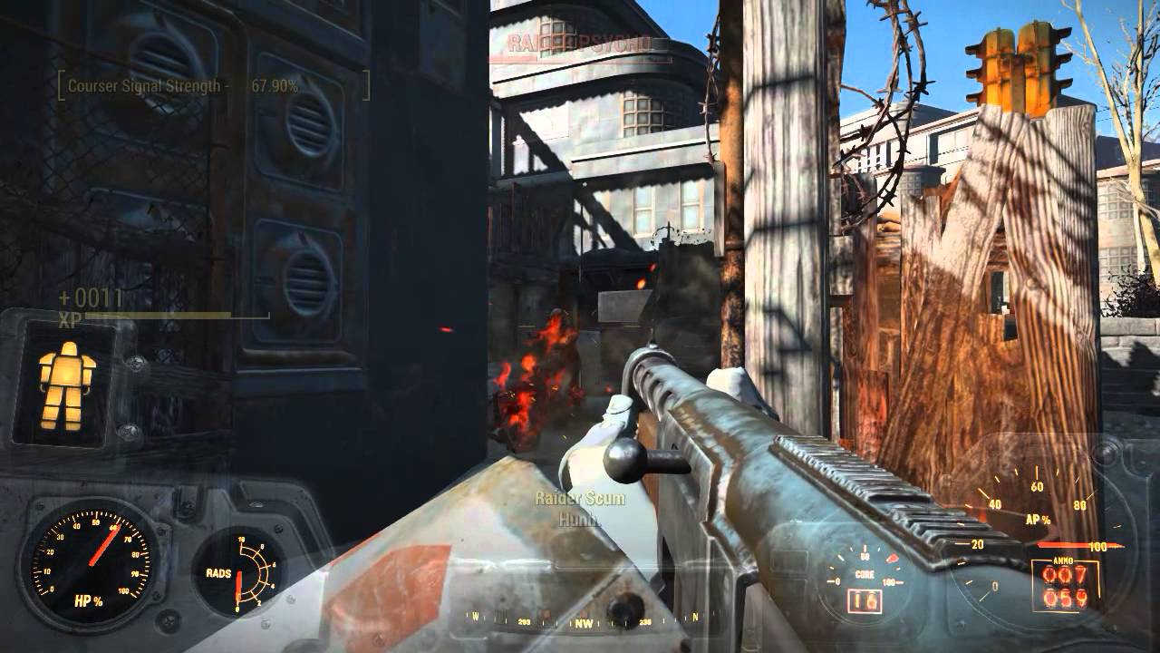 Fallout 4 Killing Courser with bare hands "Hunter / Hunted" Quest - YouTube