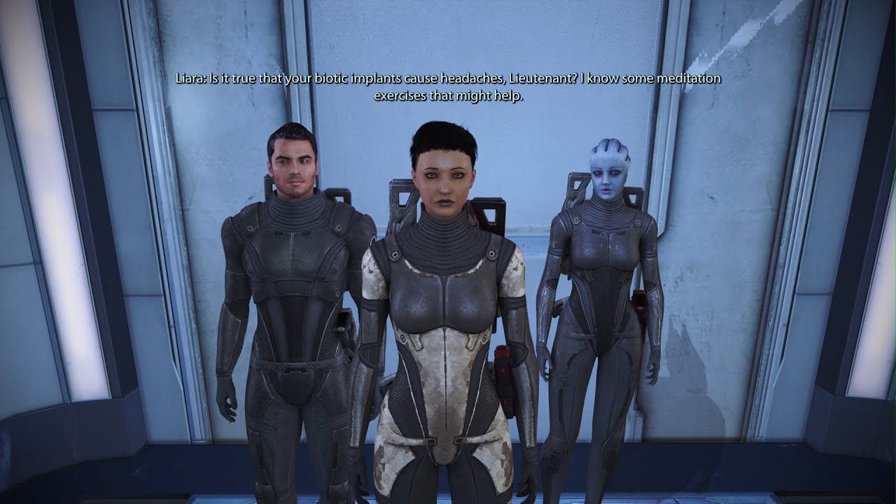 ME 1 Elevator Conversations Liara/Kaidan #1 - YouTube
