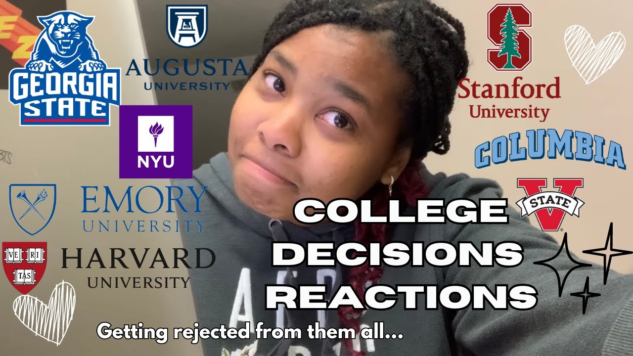 College Decision Reaction 2023 (I got rejected*) - YouTube