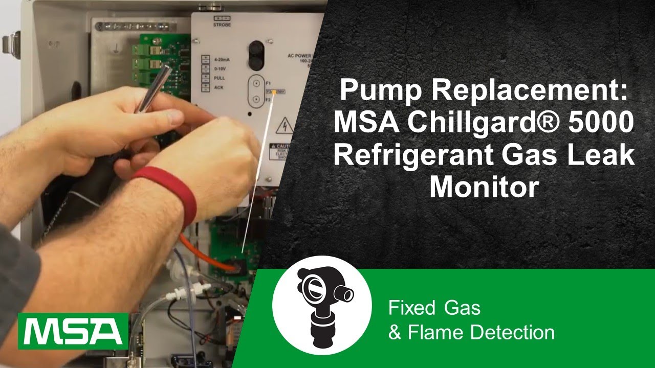 Pump Replacement: MSA Chillgard® 5000 Refrigerant Gas Leak Monitor ...