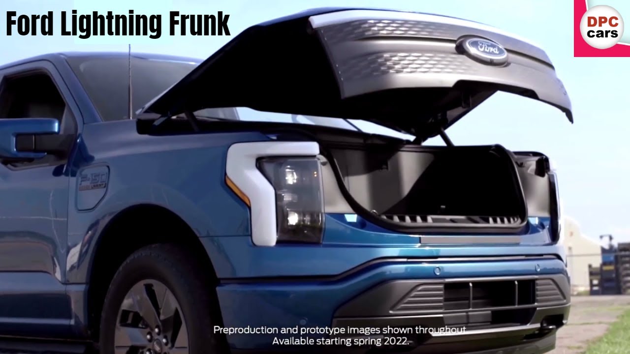 Electric Ford F 150 Lightning Truck Mega Power Frunk - YouTube