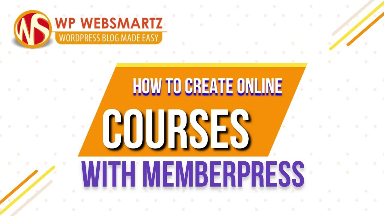 Create online course with memberpress - YouTube