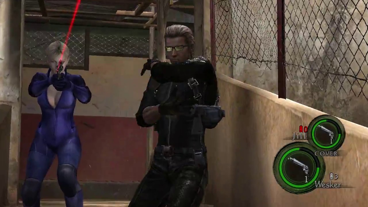 Re5/pc Boss mania In story mode chapter 1-1 - YouTube