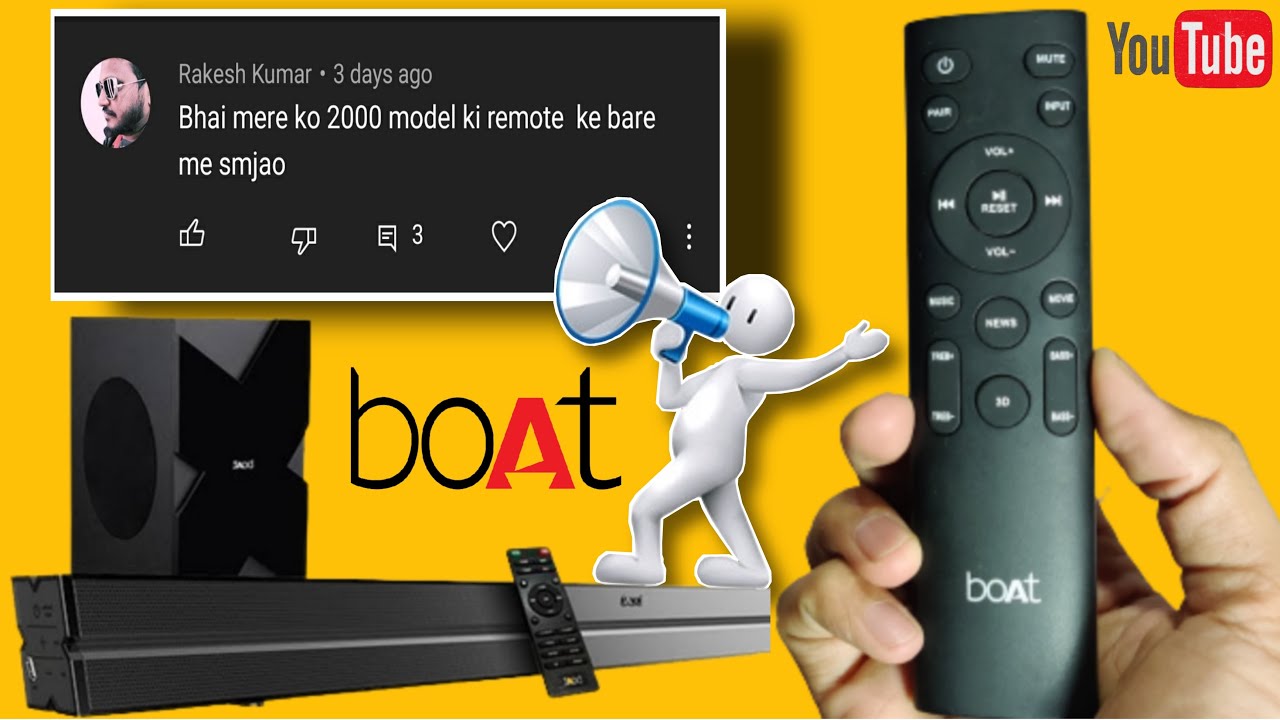Boat Aavante bar Remote Detailed Video | Remote information #boat # ...
