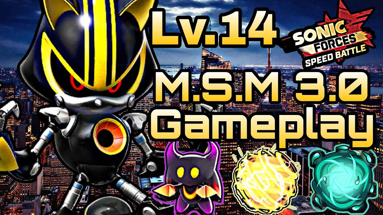 Sonic Forces Speed Battle ⚫️🟡 Metal Sonic Mach 3.0 〽️ Level 14 〽️ ...