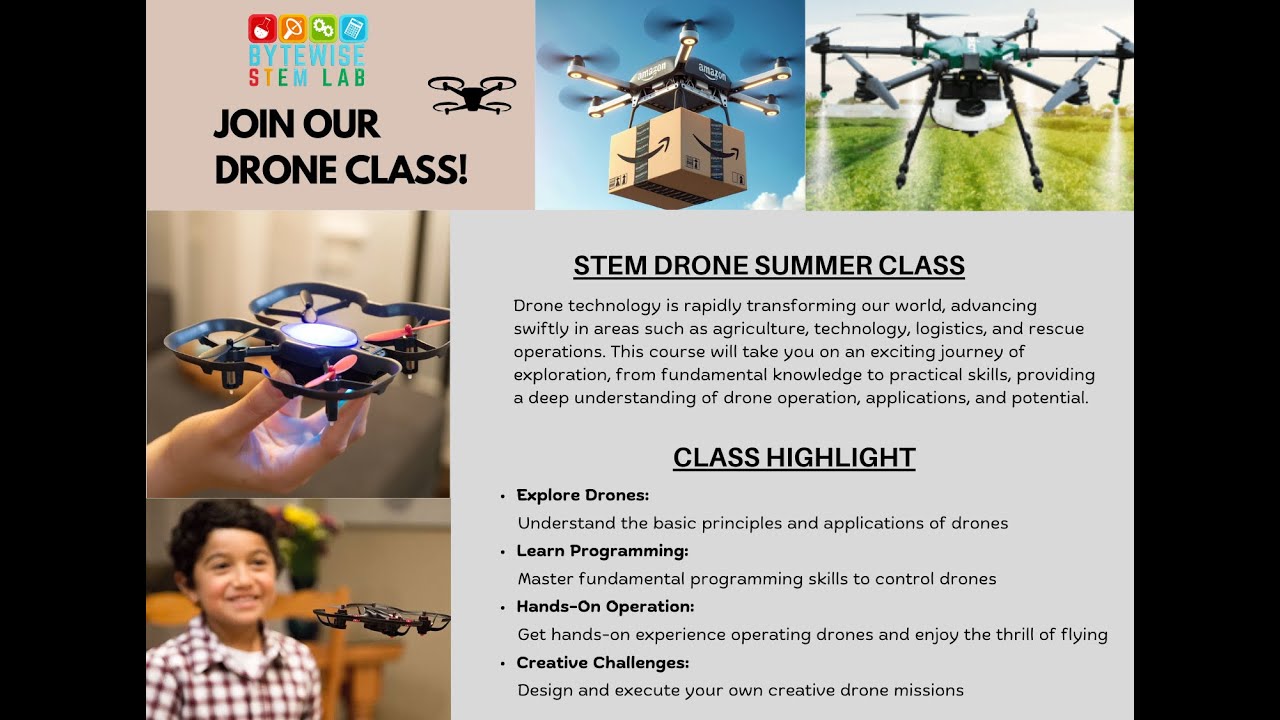 Drone and Coding summer camp 2024 - YouTube