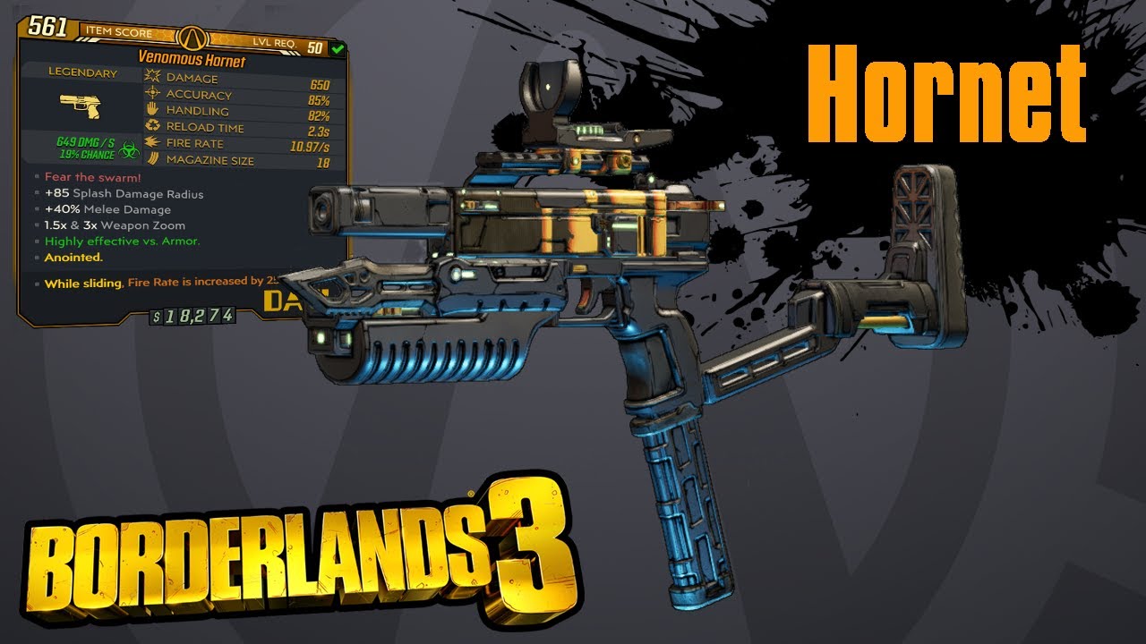 Hornet | Borderlands 3: Legendary Weapon Guide! (Drop Location and in ...