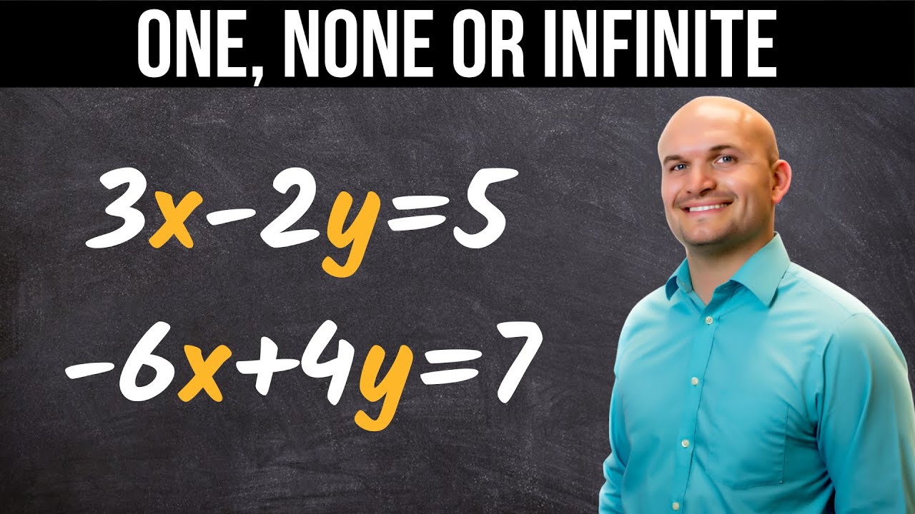 System of Equations with One, Infinite or No Solutions Compilation ...