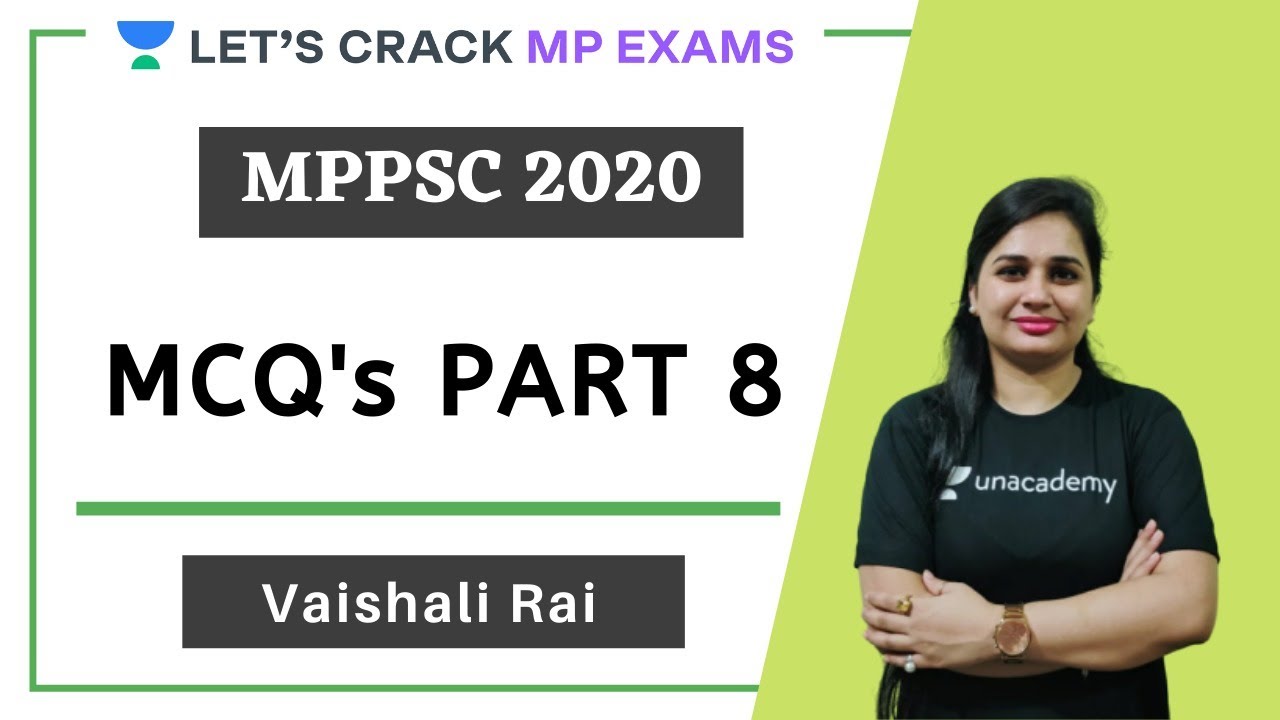 MCQ Part- 8 | MPPSC 2020 l All Competitive Exams l Vaishali Rai - YouTube