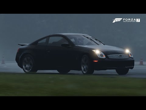 2003 Infiniti G35 around the TopGear test track with wet lap Forza ...