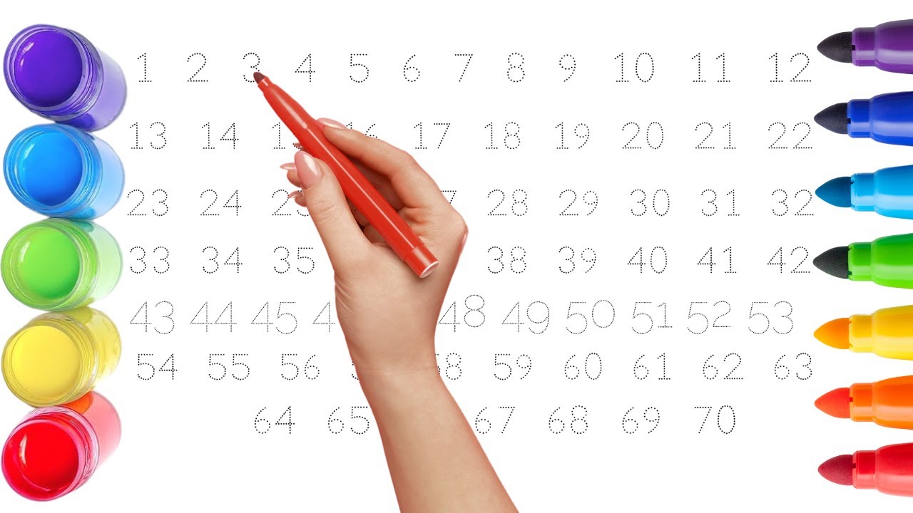 Fun and Educational Dotted Tracing abcd,shapes,123 for Kids | Number ...