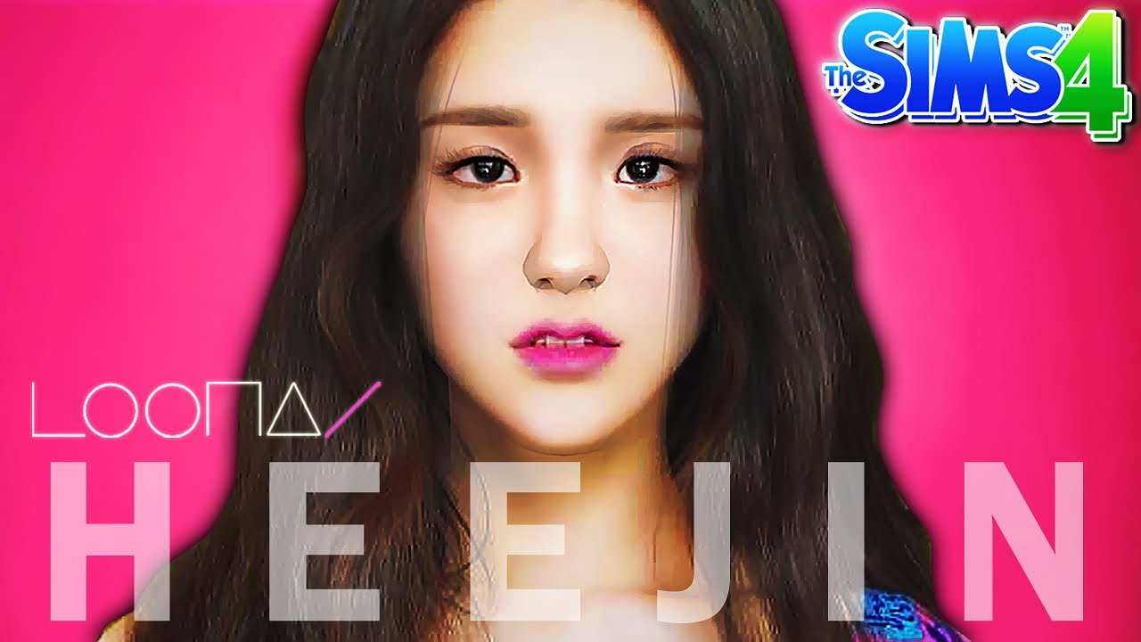 [심즈4] 이달의 소녀 희진 심만들기 Sims 4 LOONA Heejin | 심즈아무나 - YouTube