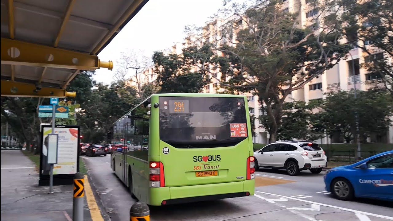SBS Transit: [SG1893X] On Service 291 Departing "BB701/702" Bus Stop ...