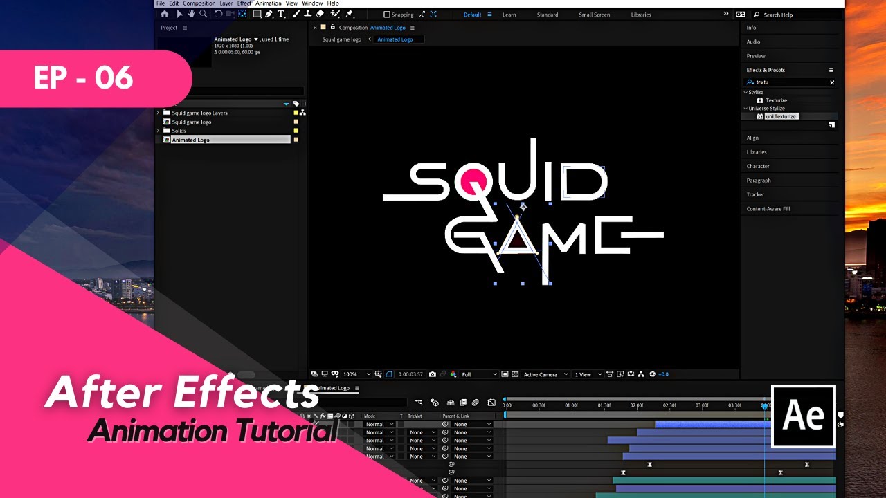 Squid Game : Logo Animation - After Effects Tutorial | EP - 06 | Hindi ...