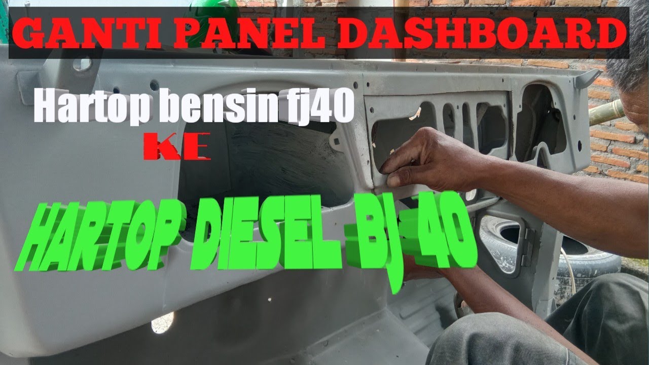 Ganti panel dashboard FJ40 ke BJ40 - YouTube