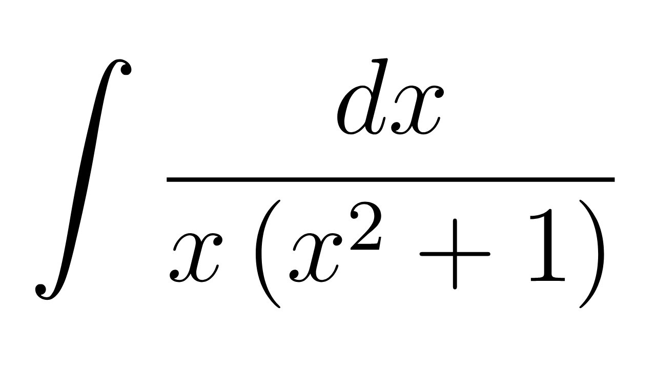 Integral of dx/x*(x^2 + 1) - YouTube