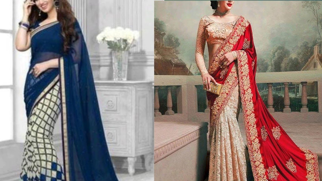 Latest saree designs ideas 2020 part 1 ll new beautiful saree designs ...