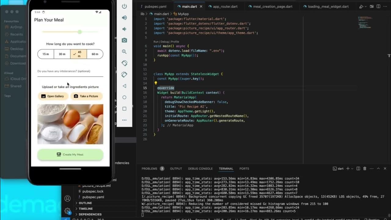 Picture Recipe Creator App using Flutter and Gemini AI | Recipe Meal ...