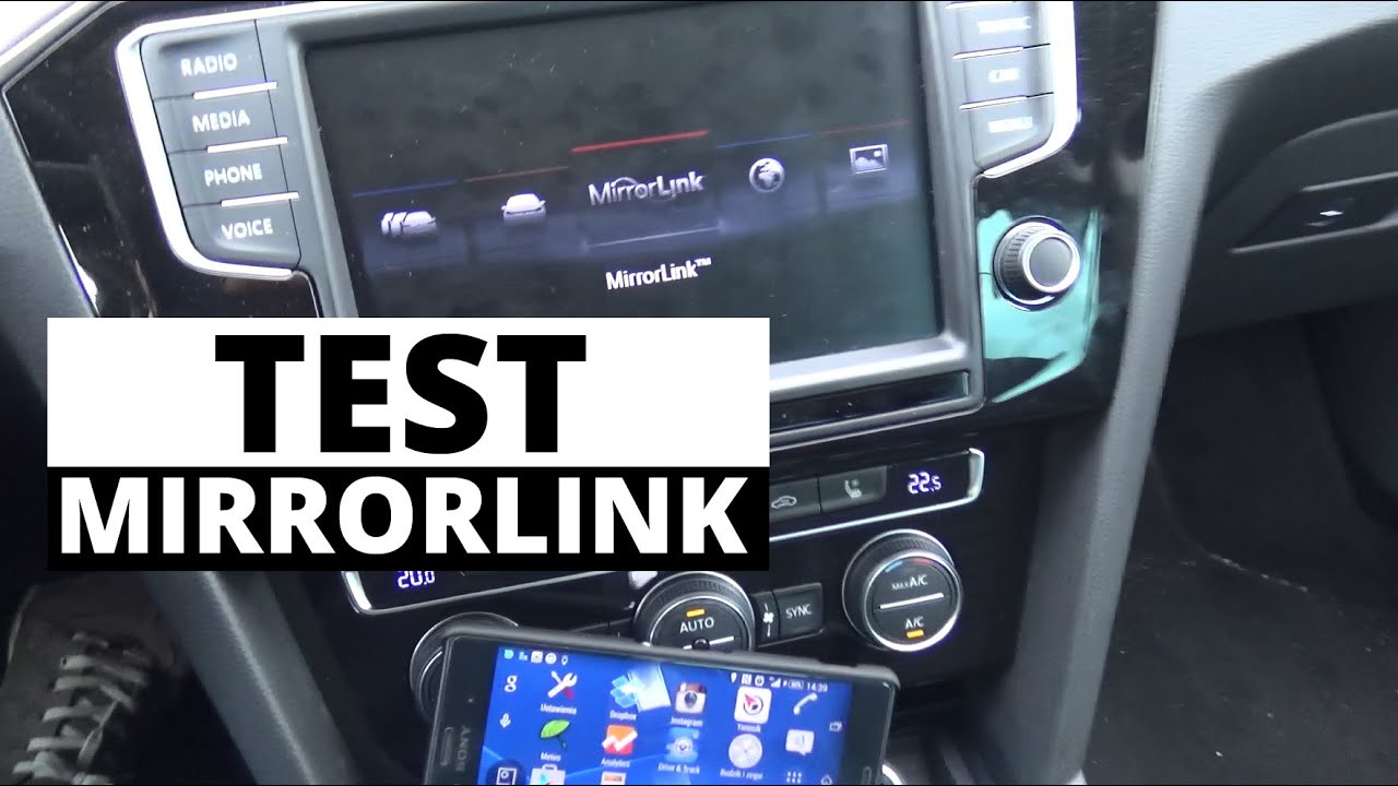 Test MirrorLink w VW Passat B8 - Zachar OFF - YouTube