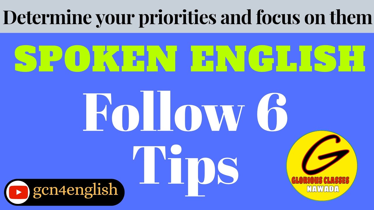 Spoken English ||Follow 6-tips|| speak fluently in 2 months - YouTube