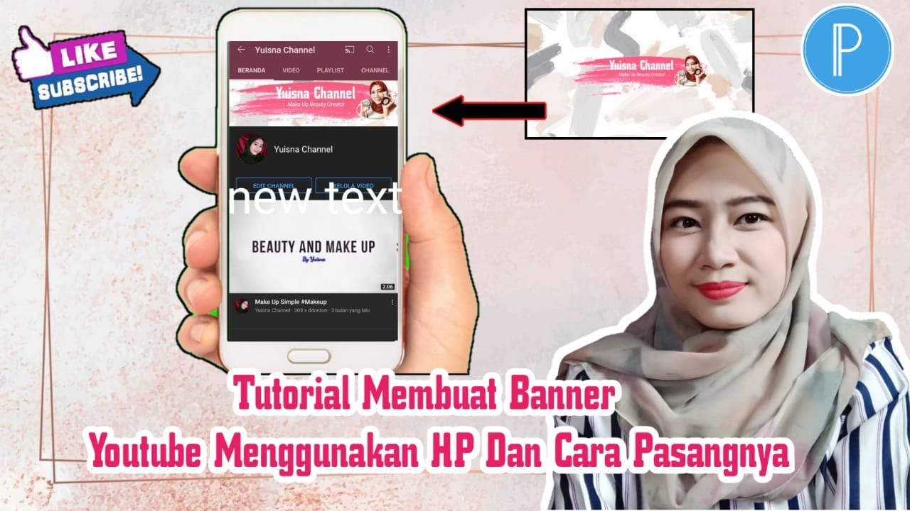 Cara Mudah Membuat Sampul / Banner Youtube Menggunakan Smartphone - YouTube