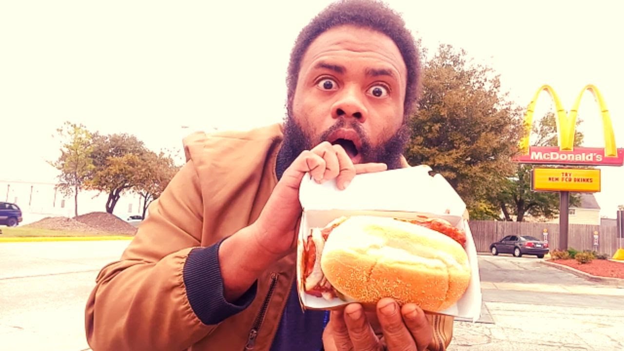Angry Black Man EATS A McRib FOR THE FINAL TIME! - YouTube