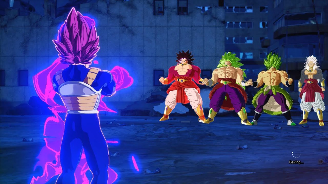 VEGETA Ultra Ego Vs Broly Variations! Dragon Ball Sparking Zero - YouTube