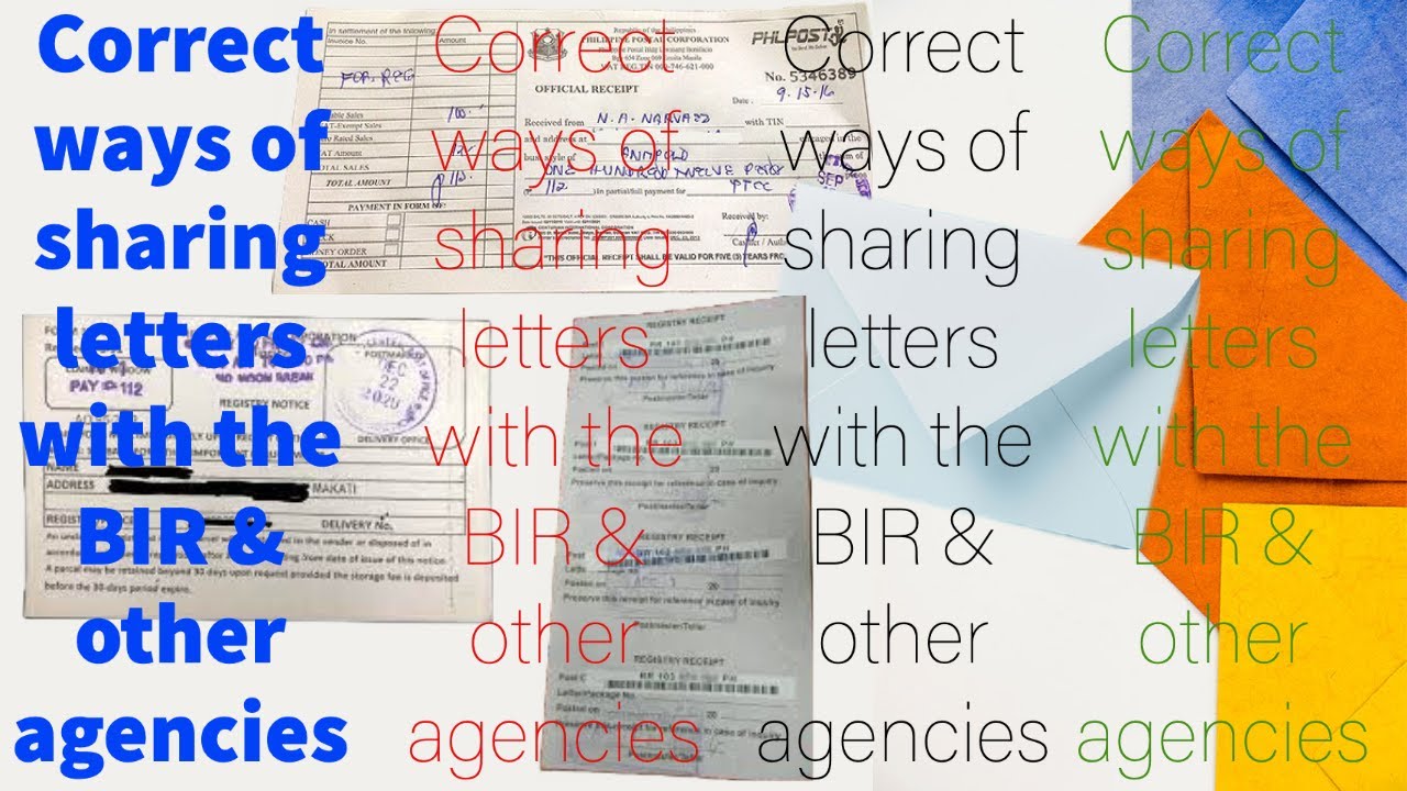 24 Correct ways of sharing your letters with the BIR and other ...
