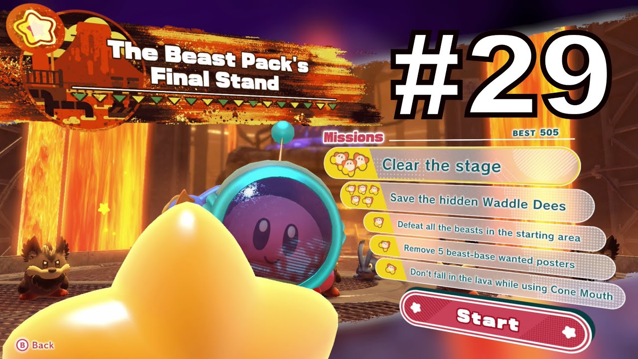 Kirby And The Forgotten Land | 29 | The Beast Pack's Final Stand | 100% ...