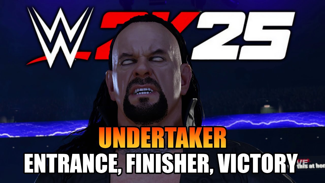 WWE 2K25 - UNDERTAKER ENTRANCE, FINISHER, & VICTORY - YouTube