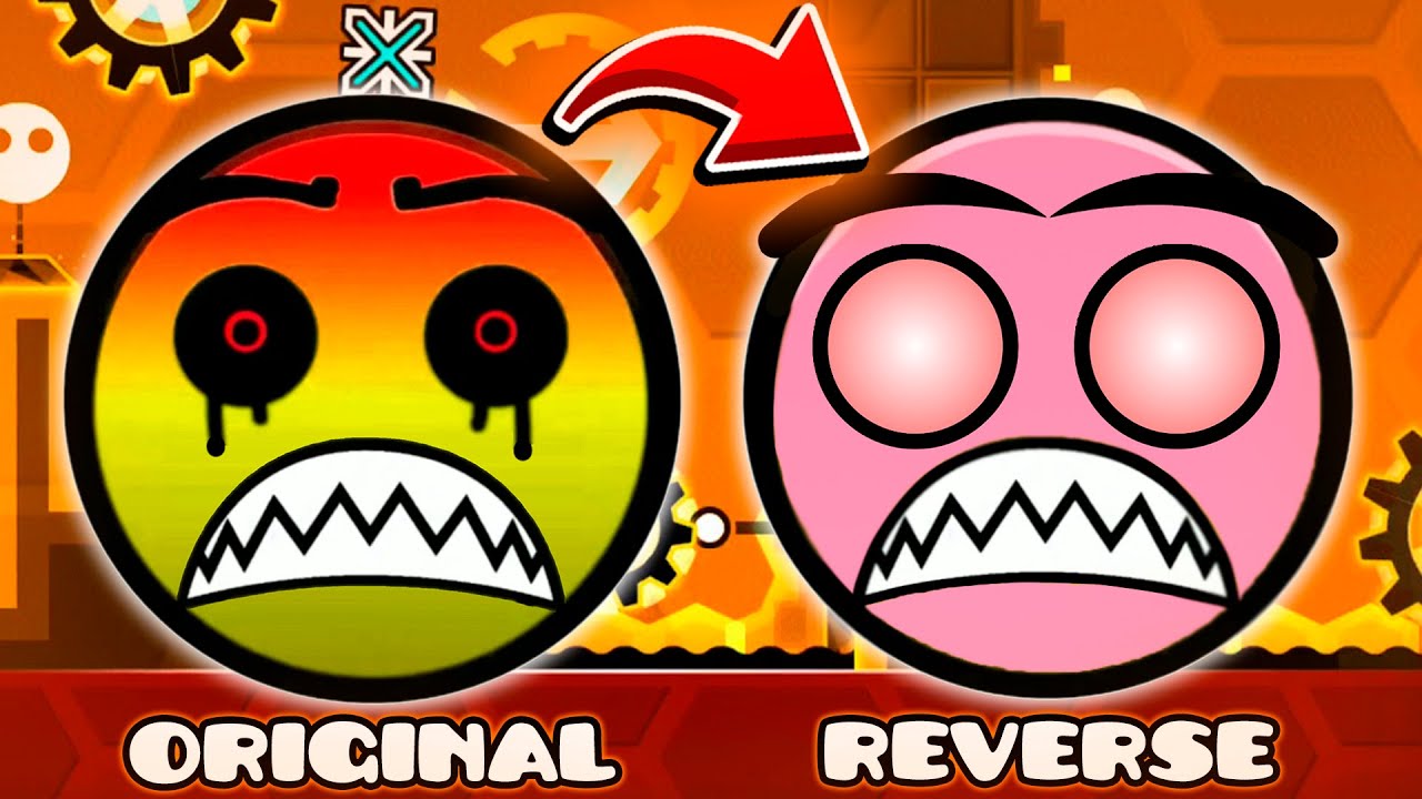 NEW CUSTOM Geometry Dash Difficulty Faces V5 But It's REVERSE (Version ...