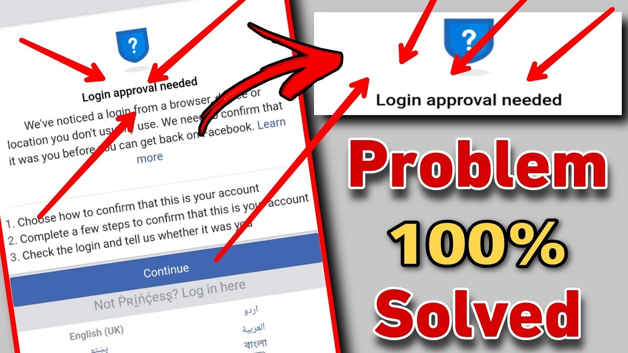 Login Approval Needed Facebook Problem 2022 || How to open login was ...