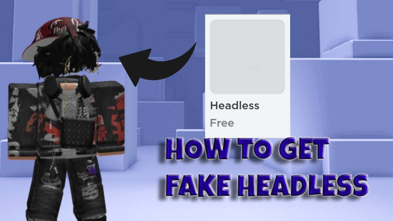 How to Get a Fake Headless Head on Roblox - YouTube