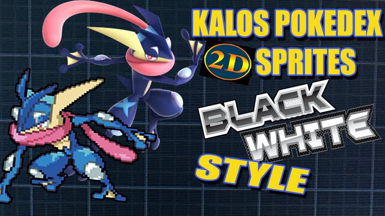 Kalos animated sprites (Gen 5 style Pokemon Black and White) - YouTube
