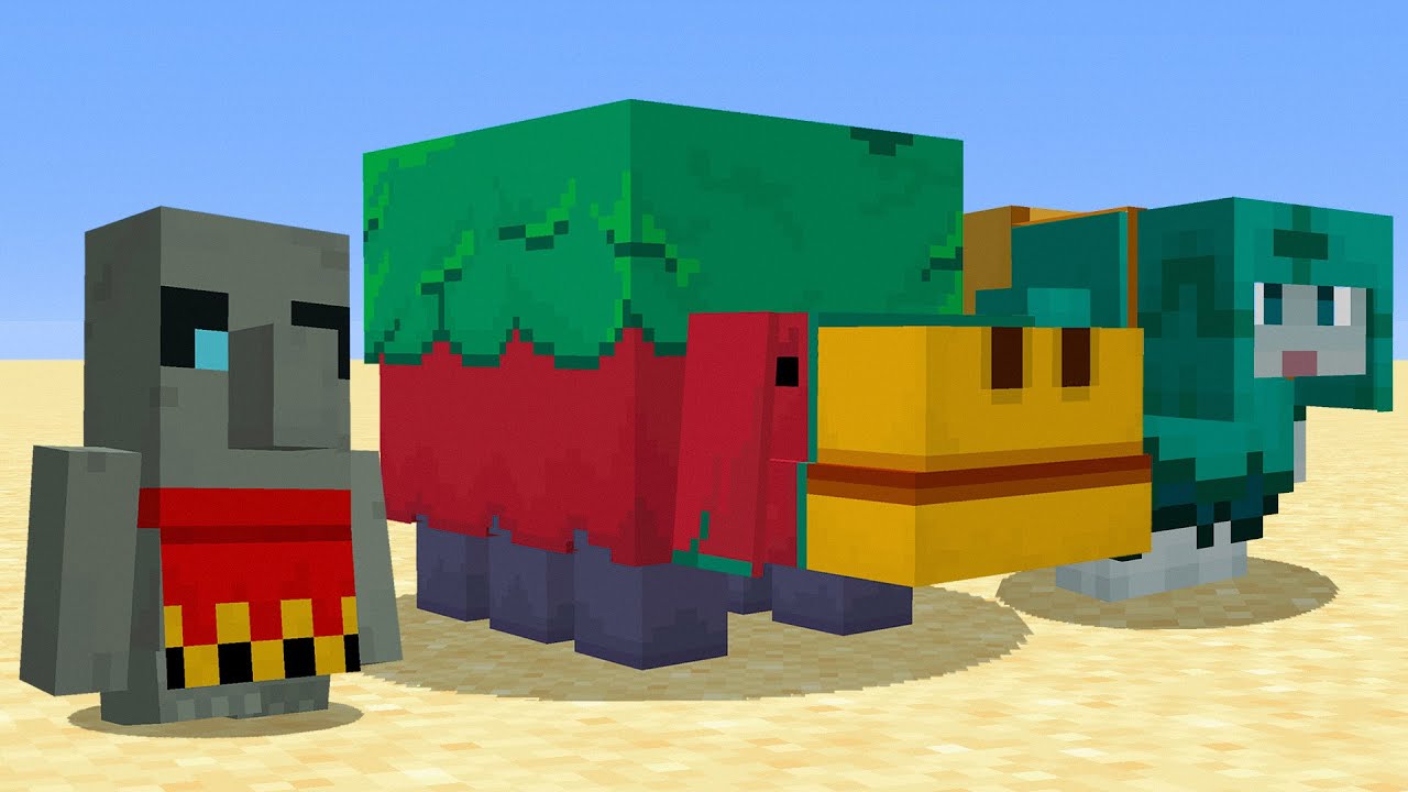 Testando novos mobs do Minecraft 1.20 - YouTube