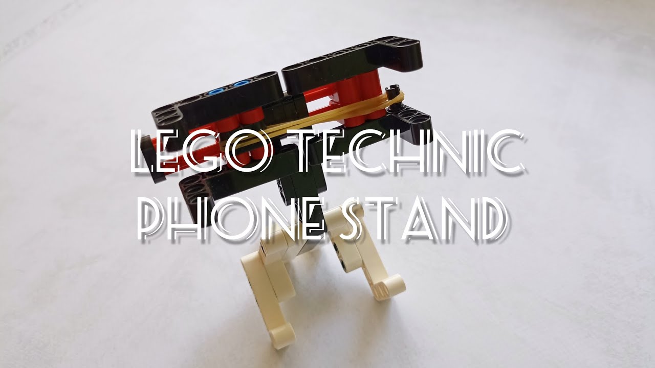 Lego technic phone stand. Lego technic idea tutorial - YouTube