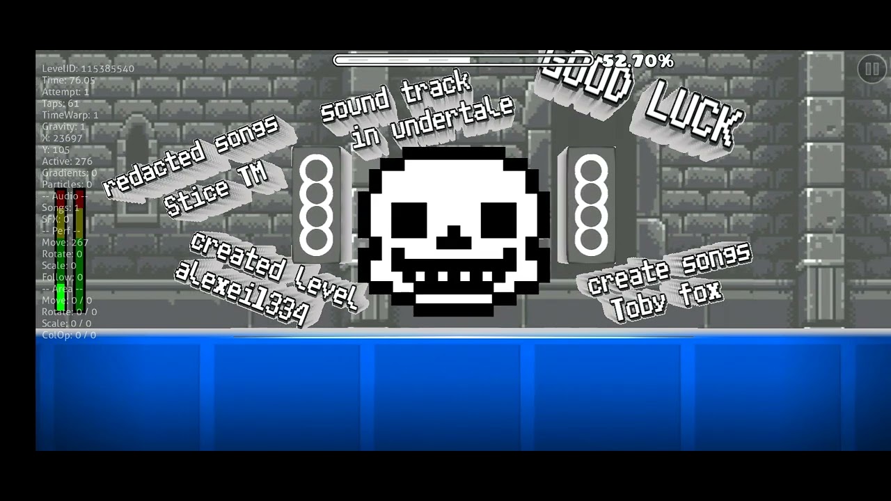 SANS. SOUND TRACK IN GEOMETRY DASH 2.2 - YouTube