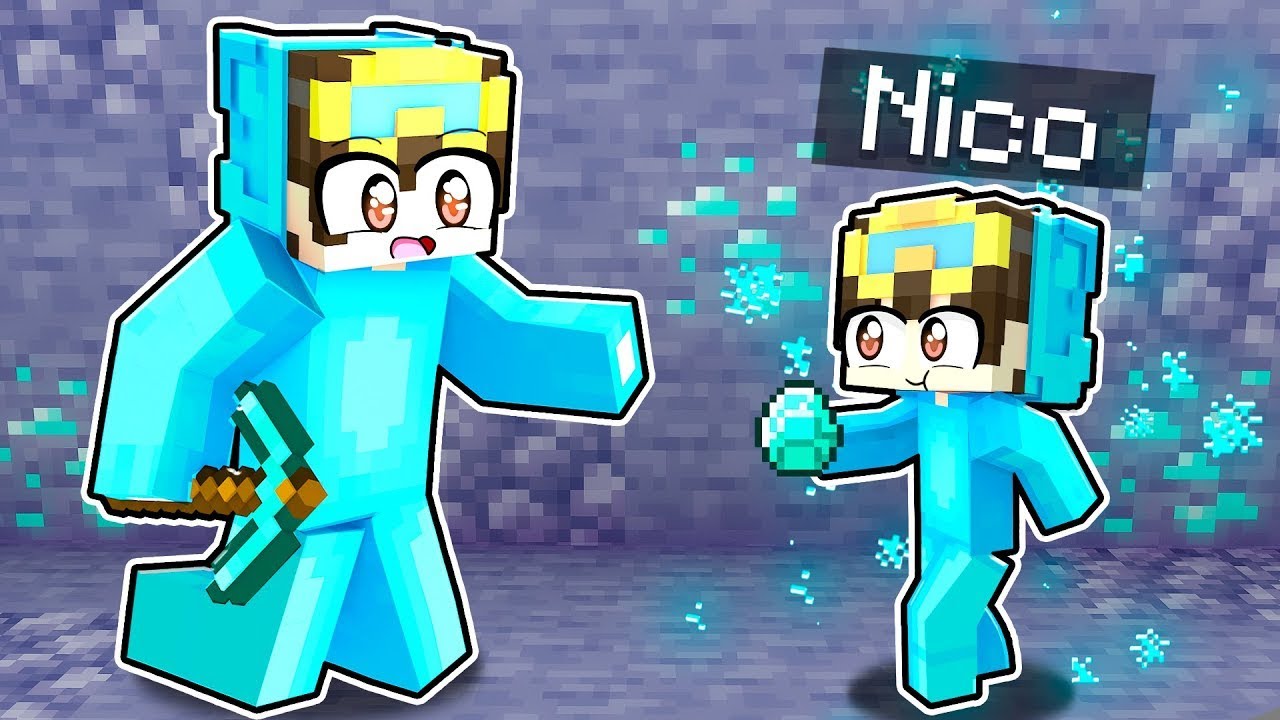 Playing Minecraft as a HELPFUL Nico Clone! - YouTube