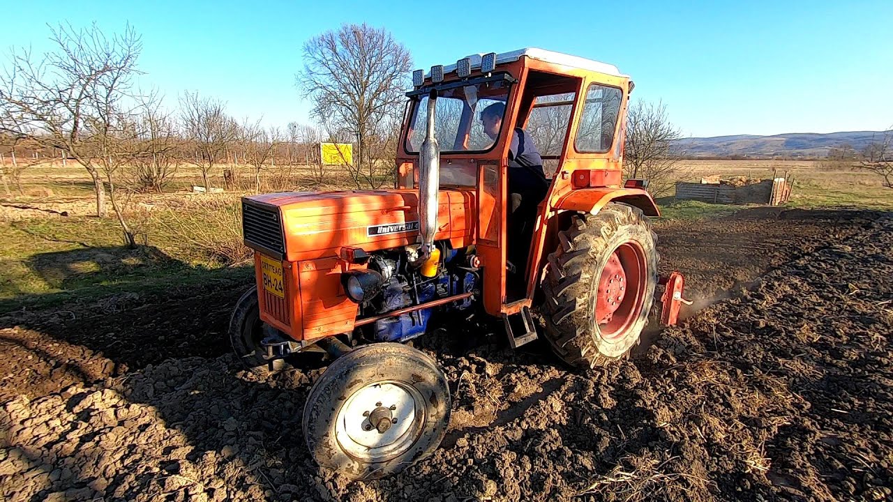 Tractor UTB 445-Land preparing-Frezare teren ⚙💨🤠🚜🌿 - YouTube