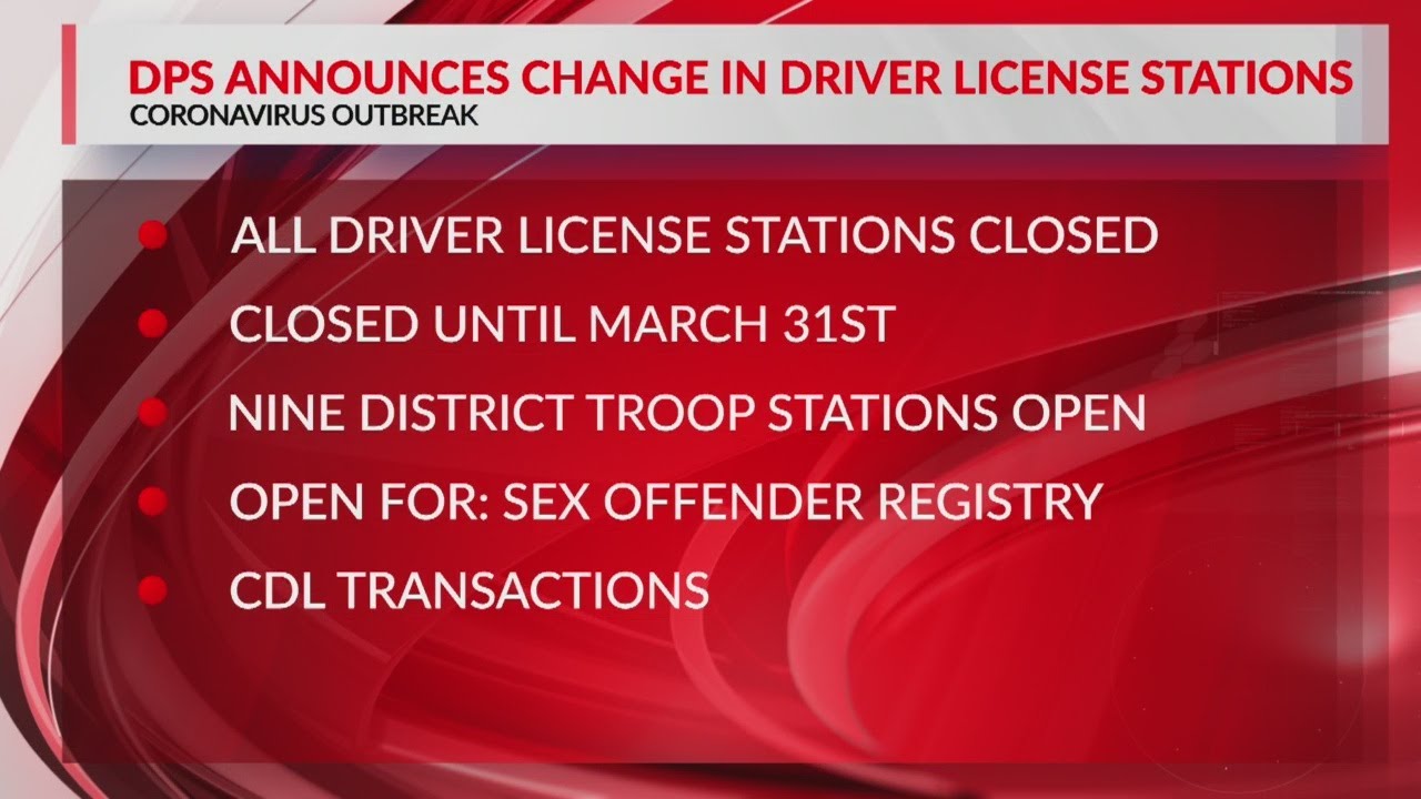 DPS announces change in driver license stations - YouTube
